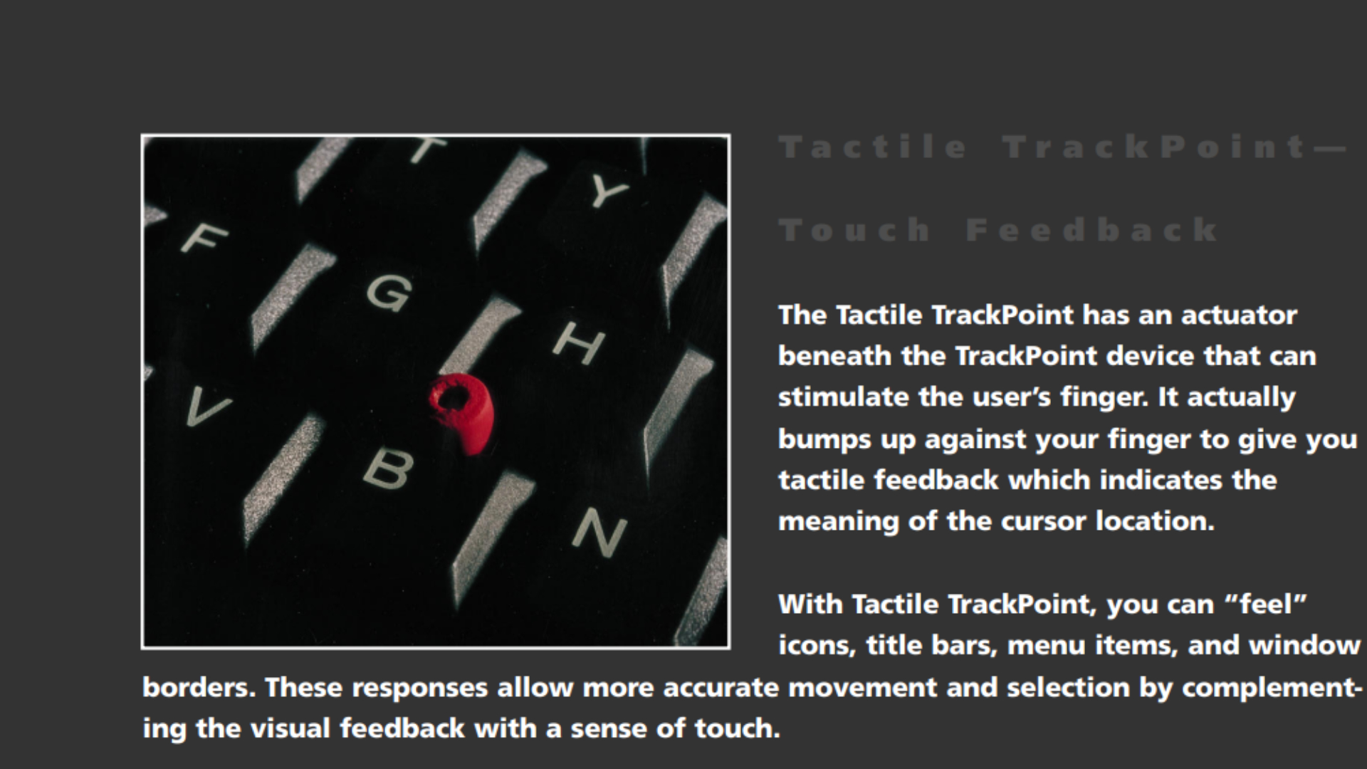 Prototypes of the TrackPoint Mouse,Dual TrackPoint Keyboard and other ...