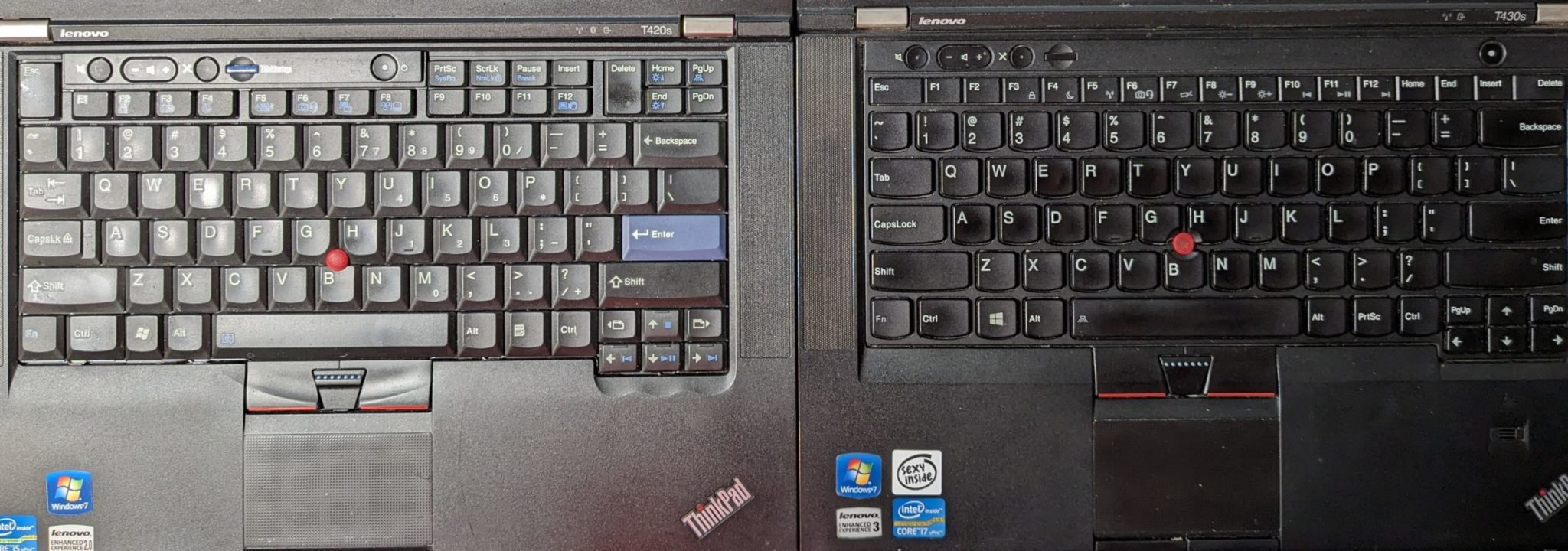 ThinkPad Keyboards: Classic versus Modern